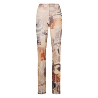 Jean Paul Gaultier Femme, Pantalons, Multicolore, Taille: 40 FR Slim-fit Pantalons