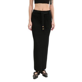 &Aacute;eron Rippstrickrock - - Skirts - Damen - Schwarzk - S