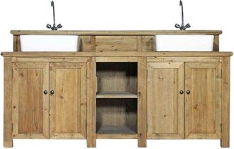 Made In Meubles Made In Meubles - Meuble sous vasque en bois recyclé Cassandre