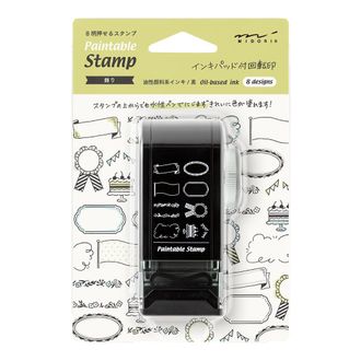 Midori 35587006 Drehbarer Stempel Zifferblatt dekoratives Muster