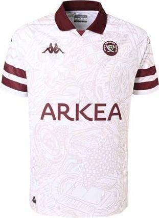 Kappa Maillot Kombat Away UBB 24/25 pour Gar&ccedil;on - Blanc - Taille 6Y