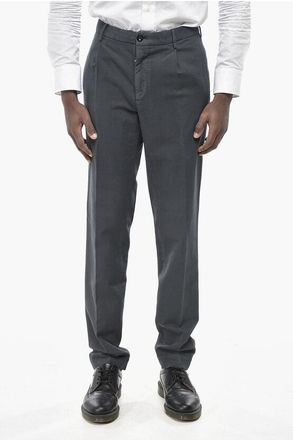 Incotex Stretch Cotton 1-Pleat Trousers size 52