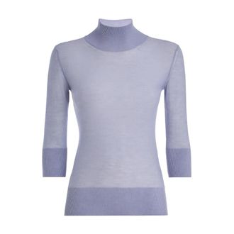 Genny Rollkragenpullover - - Knitwear - Damen - Blau - 2XS