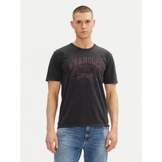 Wrangler T-Shirt 205921 Schwarz Regular Fit