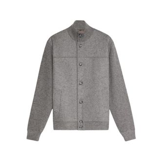 Ferrante Chaqueta punto manga canal&eacute; - - Knitwear - Herren - Grau - M
