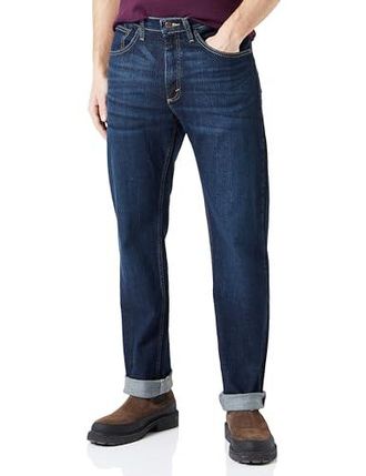 Wrangler Regular Fit Homme Jeans, Blackened Indigo, 36W / 30L