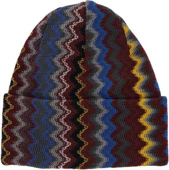 Missoni Femme, Accessoires, Multicolore, Taille: ONE Size Bonnet en laine ray&eacute;