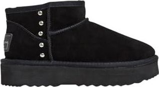 Pepe Jeans London Dissy Metal Leather Ankle Boots Noir