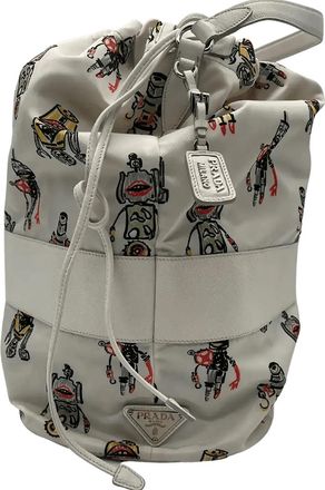 Prada Crossbody Bags - Prada Robot Bag Nylon white rare / good - Gr. unisize - in Weiß - für Damen