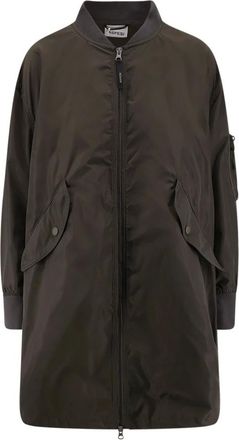 Aspesi Femme, Vestes, Vert, Taille: 36 FR Long Bomber Jacket