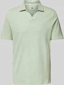 Colours & Sons Slim Fit Poloshirt aus Baumwoll-Leinen-Mix