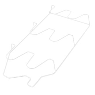 Valiclud Mehrst&ouml;ckiges Wandmontiertes Pantoffelregal ohne Bohren Wei&szlig; Metall Schuhhalter mit Bel&uuml;ftete Hausschuhablage f&uuml;r Badezimmer und Eingangsbereich