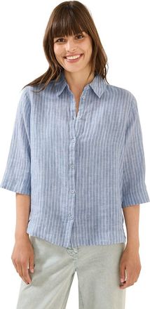 Cecil Damen B345374 Bluse, Chambray Forever Blue, XXL