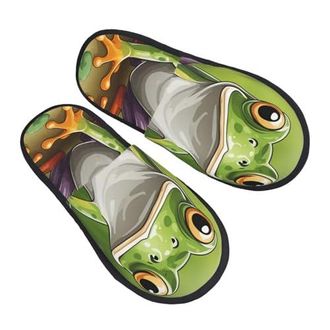 Generic Grenouille De Dessin Anim&eacute; Unisexe Chaussures De Maison Confortable Pantoufles Respirantes Chaussons Pour Ext&eacute;rieur Hiver Maison M