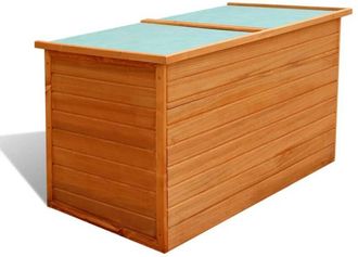 vidaXL Vidaxl - Boîte de rangement de jardin 126x72x72 cm Bois