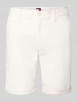 Tommy Jeans Slim Fit Chinoshorts aus Baumwoll-Mix