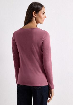 Street One Langarmshirt aus reiner Baumwolle