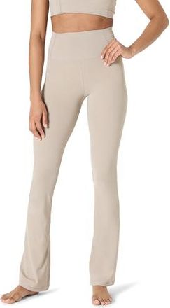 Amazon Essentials Pantalon de Yoga FormFlex Ultra Doux, Taille Haute et Coupe Bootcut, Entrejambe 80 cm Femme, Taupe, XXL