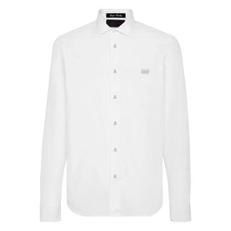 Philipp Plein Homme, Chemises, Blanc, Taille: 5XL Sugar Daddy Cut Shirt