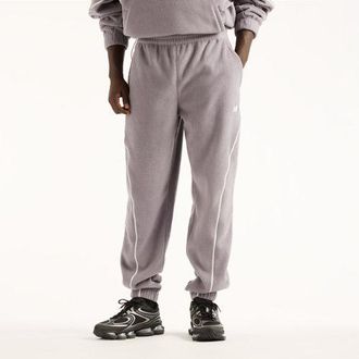 New Balance Herren Trackside Polar Fleece Jogger in Grau, Poly Fleece, Gr&ouml;&szlig;e 2XL