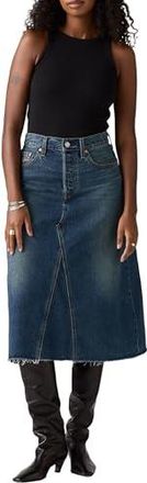 Levi's HR A-Line Jupe Decon avec Motif coeur, Coeur ajour&eacute;, 34W