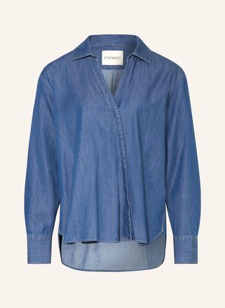 Closed Closed Bluse In Jeansoptik blau