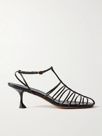 Proenza Schouler Sandales En Cuir Tee Cage - Noir