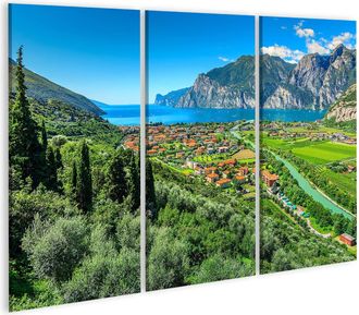 Islandburner Bild auf Leinwand Schöner Sonniger Tag Gardasee Torbole Italien Europa Sarca Fluss Bilder Wandbilder Poster