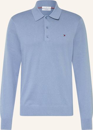 Tommy Hilfiger Strick-Poloshirt blau