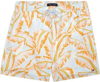 Tommy Hilfiger Schnelltrocknende Badeshorts mit floralem Print in