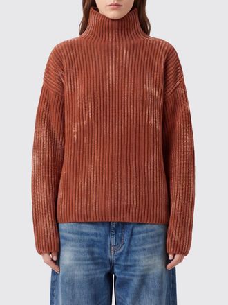 Diesel Pullover mit Trichterkragen aus Wollmischung mit abstraktem Muster und &uuml;berschnittenen Schultern