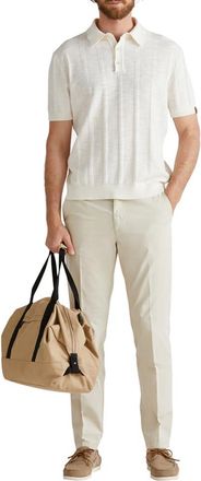 Benetton Herren Maglia Polo M/M 115gk301g Polohemd, Weiß, Large