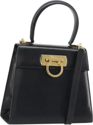 Ferragamo Sac &agrave; main Pre-owned - Femme - Pre-owned - Noir - Taille: ONE Size