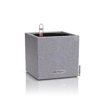 Lechuza CANTO Stone 14 hochwertiger Kräuterwürfel mit Stick-Bewässerungssystem, steingrau