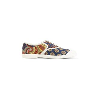 Valentino Garavani Homme, Chaussures, Multicolore, Taille: 41 1/2 EU Bay By Bay Paisley-Print Denim Baskets
