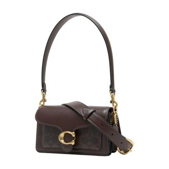 Coach Womens Tabby Shoulder Bag Brown Canvas