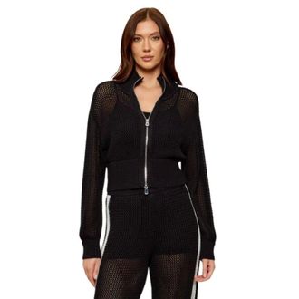 Pinko Pinko, Femme, Sport, Noir, Taille: 38 FR Spazio Cropped SweaT-shirt