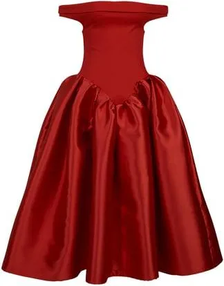 Marques Almeida Robe longue &eacute;vas&eacute;e en coton m&eacute;lang&eacute;