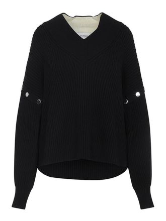 Sportmax Rundhalspullover - Schwarz