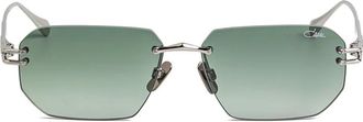 Cazal lunettes de soleil &agrave; monture g&eacute;om&eacute;trique - Argent