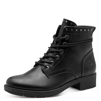 Tamaris Femme Damen Lace Boot Flat 1-25133-45 Bottine, Noir, 41 EU