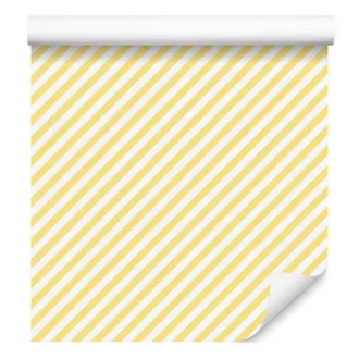 OEM Carta Da Parati A Righe Con Sfondo Crema E Centro Crema Per Soggiorno E Camera Da Letto, 50x1000 Cm