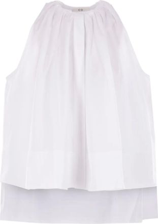 Co haut à fronces - Blanc