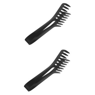 BESTONZON 2st Clip Mit Nudelspitze -servierzange Brotzange Salatzange Kochzange Gebäckbackzange Fruchtzange Zange Schere Buffetzange Koch Zange Spagmoos Steak G