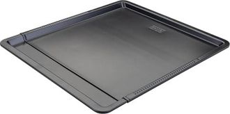 Zenker Perfect Black Plaque de cuisson et &agrave; biscuits - 37 &agrave; 52 cm - Plaque de cuisson r&eacute;glable en t&ocirc;le dacier avec double rev&ecirc;tement anti-adh&eacute;sif - R&eacute;sistant