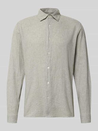 Mc Neal Regular Fit Freizeithemd aus Leinen-Baumwoll-Mix