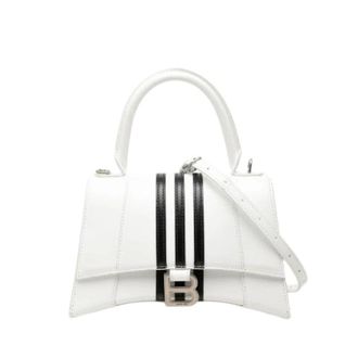 Balenciaga Pre-owned Sac port&eacute; &eacute;paule Hourglass Petit Mod&egrave;le en cuir - Femme - Pre-owned - Blanc - Taille: ONE Size