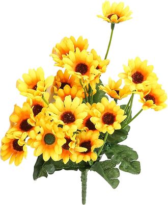 Generic Artificial Sunflowers - Autumn Artificial Sunflower Stems | Fake Silk Sunflower Flowers | Fall Faux Large Sunflower | Kitchen Bouquet Artificial Sunfl