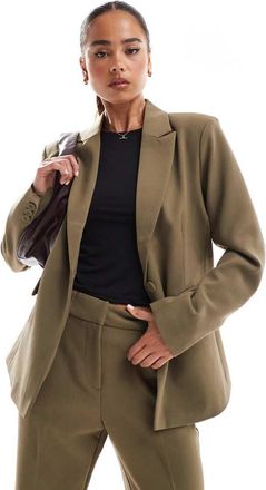 Vero Moda Blazer densemble ajusté à simple boutonnage - Taupe-Neutral