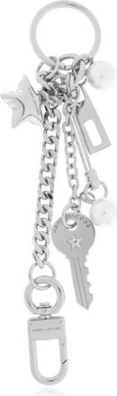 Marc Jacobs Femme, Accessoires, Gris, Taille: ONE Size The Grommet Bag Charm